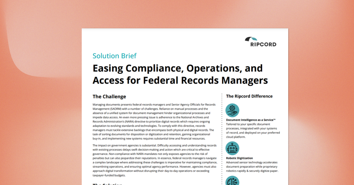Federal Records Management Solution Brief
